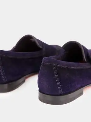 Santoni Suede Formal Loafers