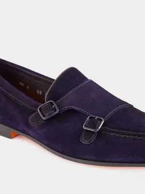 Santoni Suede Formal Loafers
