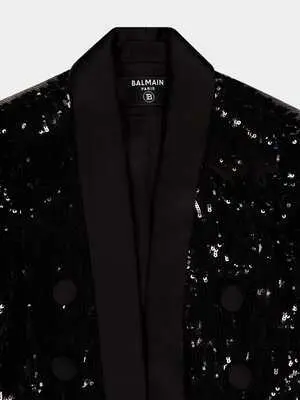 Balmain Sequined Blazer With Shoulder Pads