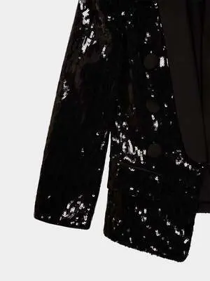 Balmain Sequined Blazer With Shoulder Pads