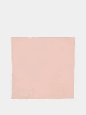 HOUSE OF CAPRICORN Hand-embroidered Santana Cotton Napkin - Pink