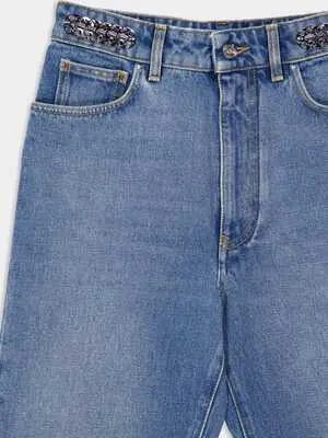Rabanne High-waist Straight Jeans - Blue
