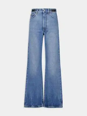 Rabanne High-waist Straight Jeans - Blue