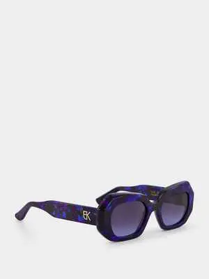 EMMANUELLE KHANH Gradient Night Dixie Sunglasses - Blue