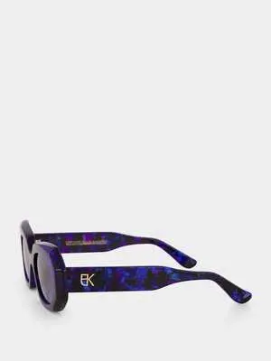 EMMANUELLE KHANH Gradient Night Dixie Sunglasses - Blue