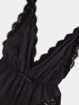 Dolce & Gabbana Lace And Satin Bodysuit