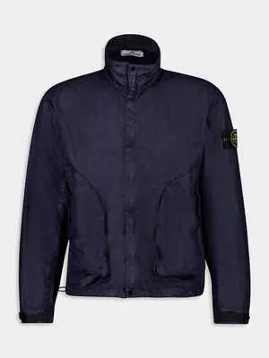 Stone Island High-neck Nylon Jacket - Blue