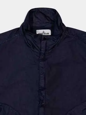 Stone Island High-neck Nylon Jacket - Blue