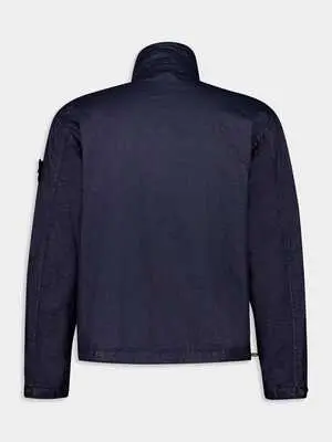 Stone Island High-neck Nylon Jacket - Blue