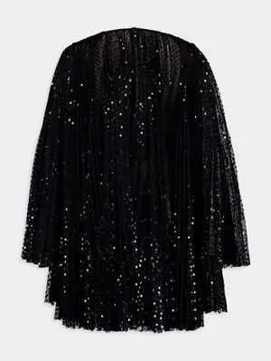 Dolce & Gabbana Sequin-embellished Short Pleated Dress