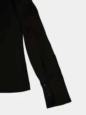 Givenchy Draped Bow Blouse - Black