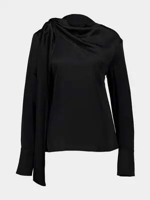 Givenchy Draped Bow Blouse
