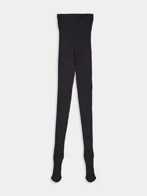 Prada Ardesia Cotton Knit Tights - Grey