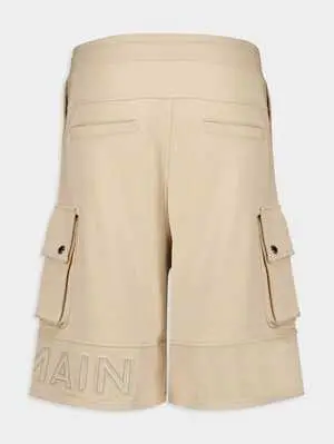 Balmain Logo-print Cotton Cargo Shorts