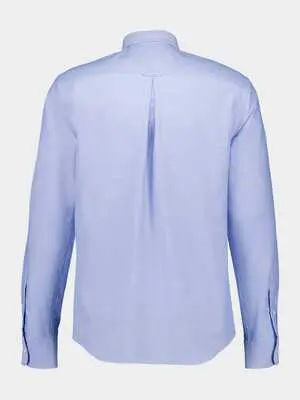 Valentino Garavani Sky Vlogo Embroidered Cotton Shirt