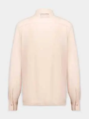 Fendi Embroidered Silk Georgette Top
