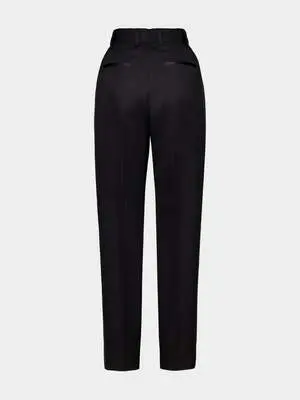 Dolce & Gabbana Tailored Wool Gabardine Tuxedo Pants