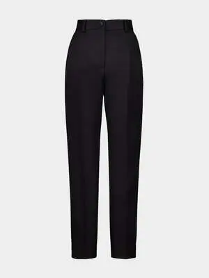 Dolce & Gabbana Tailored Wool Gabardine Tuxedo Pants