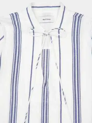 Matteau Porto Stripe Fisherman Popover Shirt
