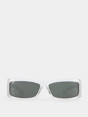 Gucci Rectangular Frame Sunglasses - Silver