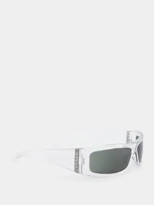 Gucci Rectangular Frame Sunglasses - Silver