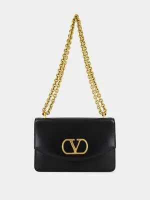 Valentino Garavani Vain Shoulder Bag - Black