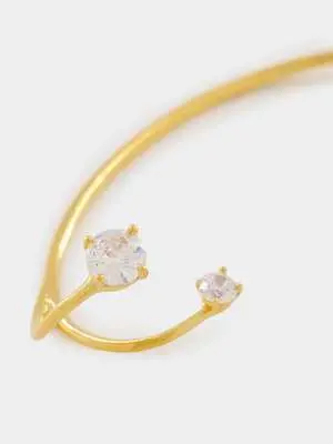 PANCONESI Three-point Crystal Ear Cuff - Gold