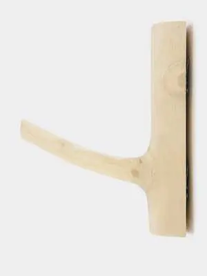 BAZAR BIZAR Teak Wood Wall Hook - Beige