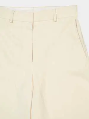 Stella McCartney Linen Viscose Culotte Shorts - Cream