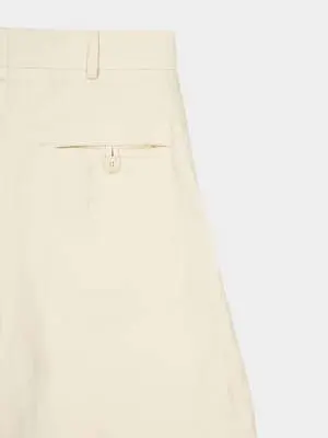 Stella McCartney Linen Viscose Culotte Shorts - Cream