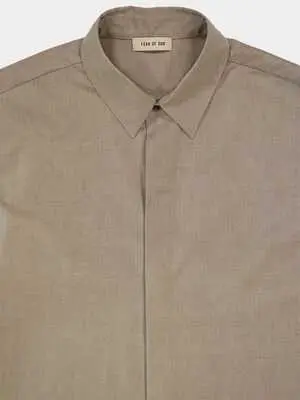 Fear Of God Khaki Oxford Vented Button-up Shirt - Green