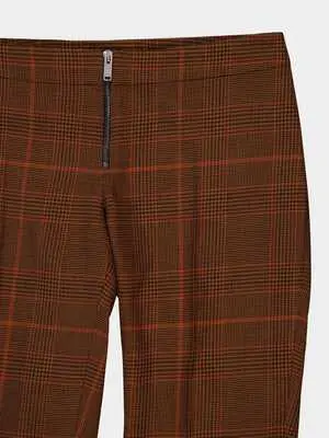 Stella McCartney Prince Of Wales Check Slim Fit Wool Trousers