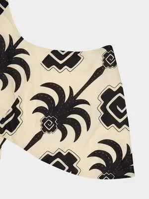 Johanna Ortiz Imagery Palm Print Halterneck Top - Multicolour