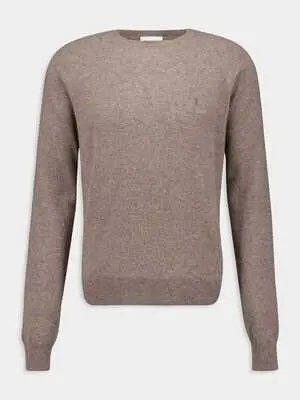 Saint Laurent Cassandre Cashmere Sweater - Grey