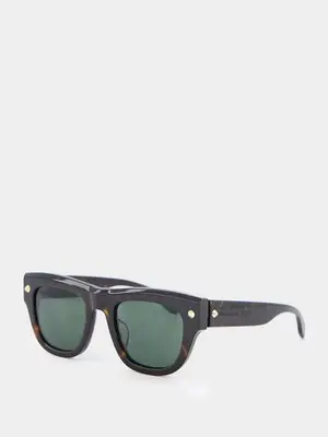 Alexander McQueen Tinted Tortoiseshell Sunglasses - Blue