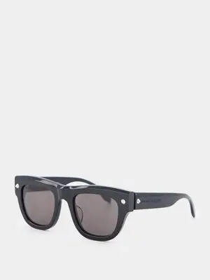 Alexander McQueen Tinted Square-frame Sunglasses - Black