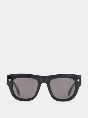 Alexander McQueen Tinted Square-frame Sunglasses - Black