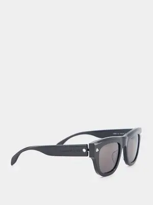 Alexander McQueen Tinted Square-frame Sunglasses - Black