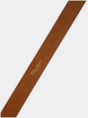 Santoni Buckle Leather Belt