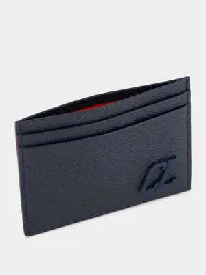 CHRISTIAN LOUBOUTIN Groovy Calf Leather Card Holder