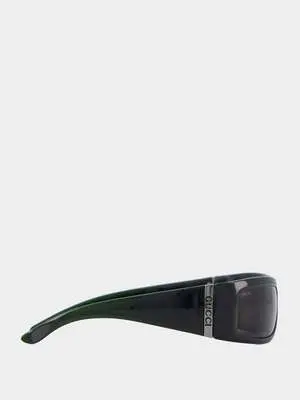 Gucci Rectangular Frame Sunglasses - Green