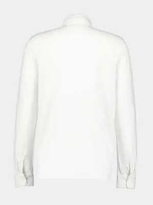 Majestic Filatures Organic Cotton Linen Long-sleeved Shirt - White