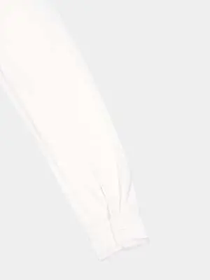 Majestic Filatures Organic Cotton Linen Long-sleeved Shirt - White