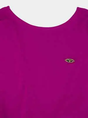 Emilio Pucci Ibiscus Fane Cape Sleeve Bodysuit - Purple