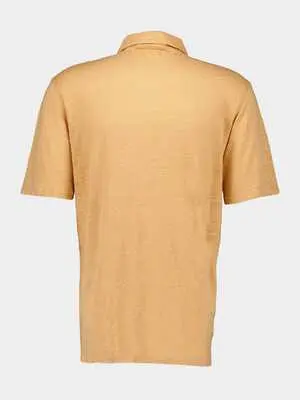 Frescobol Carioca Mello Linen Polo - Orange