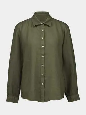 120% Lino Long Sleeve Shirts For Women