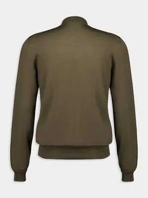 Boglioli Virgin Wool Turtleneck Sweater - Green