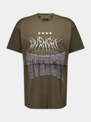 Givenchy Layered Logo T-shirt - Brown