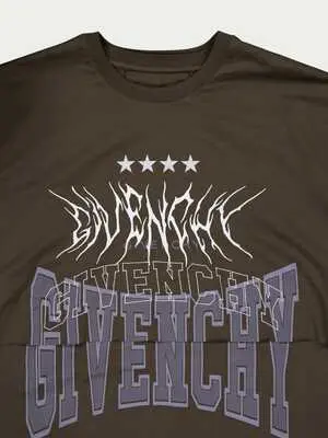 Givenchy Layered Logo T-shirt - Brown