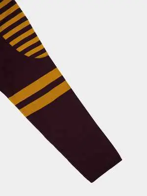 BODE Striped Jacquard Knit Sweater - Brown